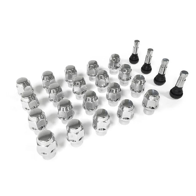 Legendary Wheels Set of (20) 1/2"-20 Lug Nuts & (4) Valve Stems...