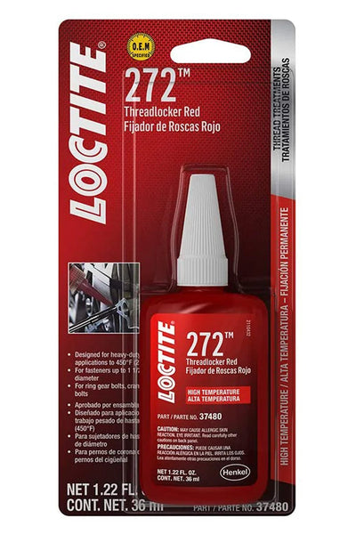 Loctite Threadlocker 272 Red Hi Temp 36ml/1.22oz 492143 – CI Motorsports