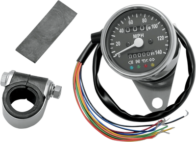 Drag Specialties DragSpecialties MPH Mechanical Speedometer with LED...