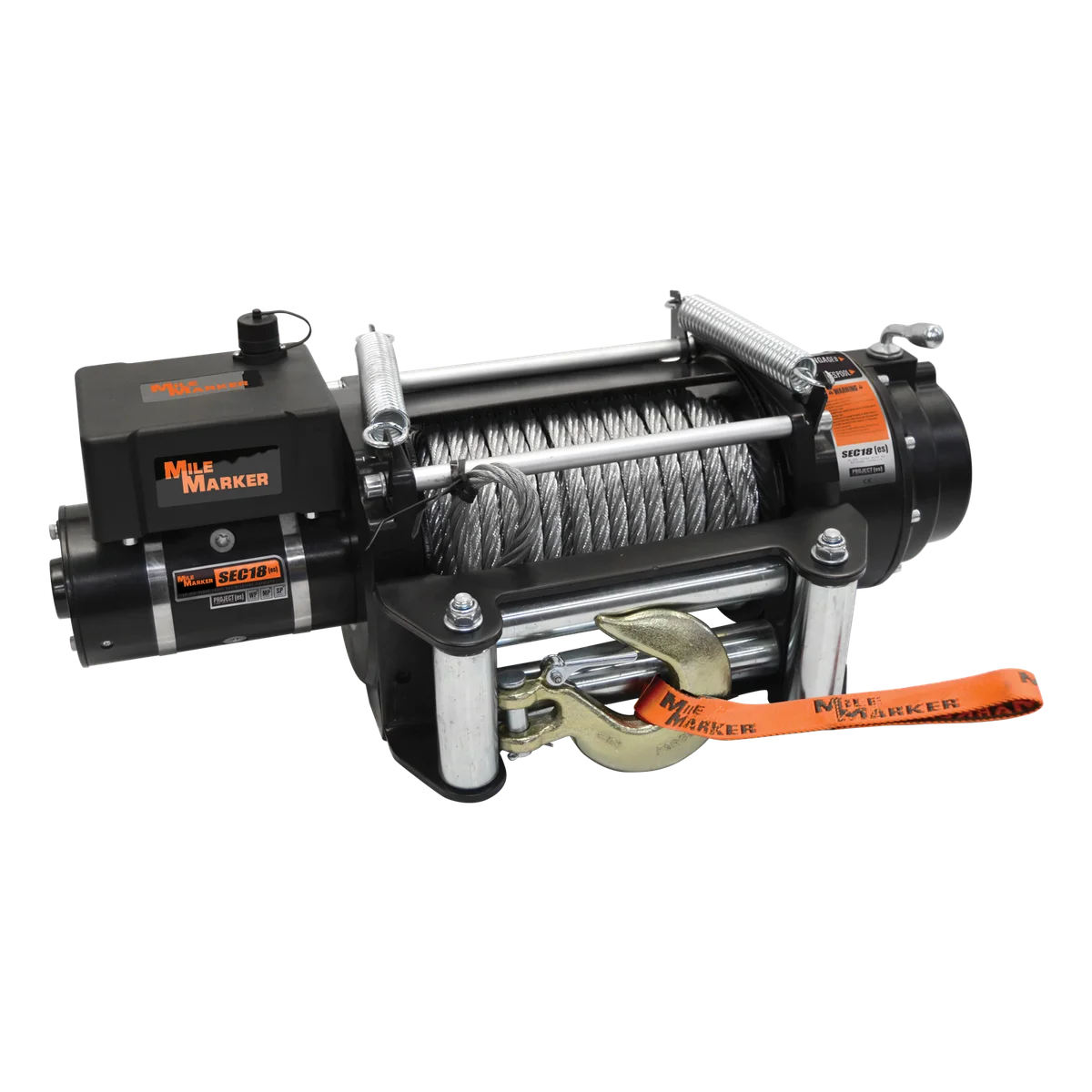 Mile Marker 18K SEC18 (ES) Heavy Duty Electric Recovery Winch with ...