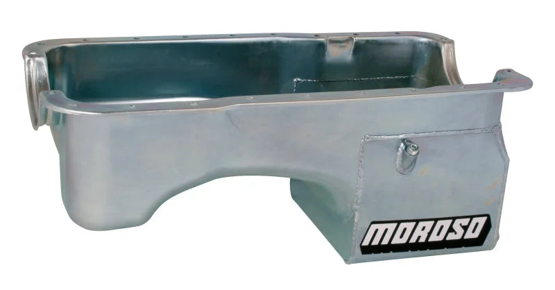 Moroso Wet Sump 7qt 9in Steel Oil Pan (w/Rear Sump) fits Ford 289-302