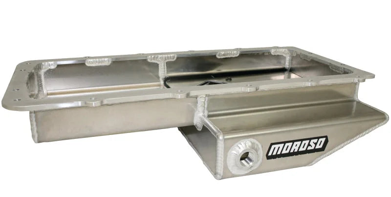 Moroso (w/Rear Sump) Road Race Baffled Wet Sump 9.5qt 4.5in Aluminum...
