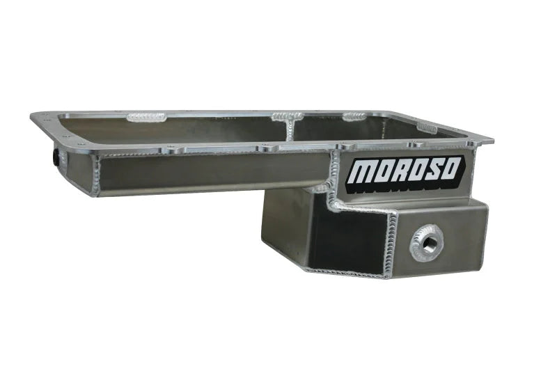 Moroso (w/Rear Sump) Road Race Baffled Wet Sump 7.5qt 6-5/8in Alum...
