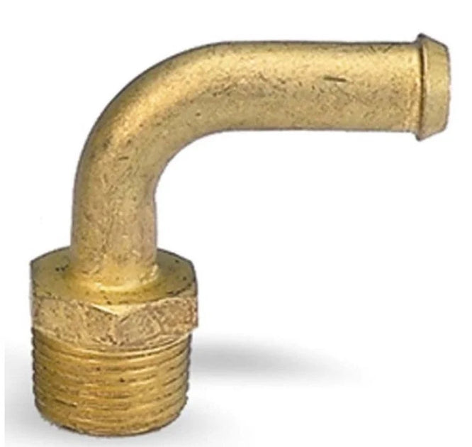 Moroso Streamline Fuel Line Fitting - 3/8in NPT to 3/8in Hose - 90...