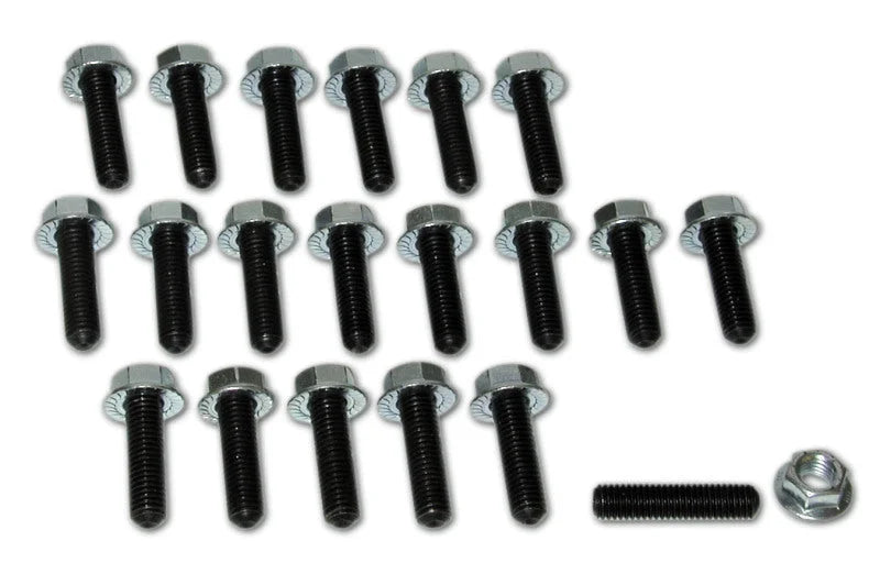 Moroso Oil Pan Stud Kit - 8mm - Steel - Set of 20 fits Toyota 2TC