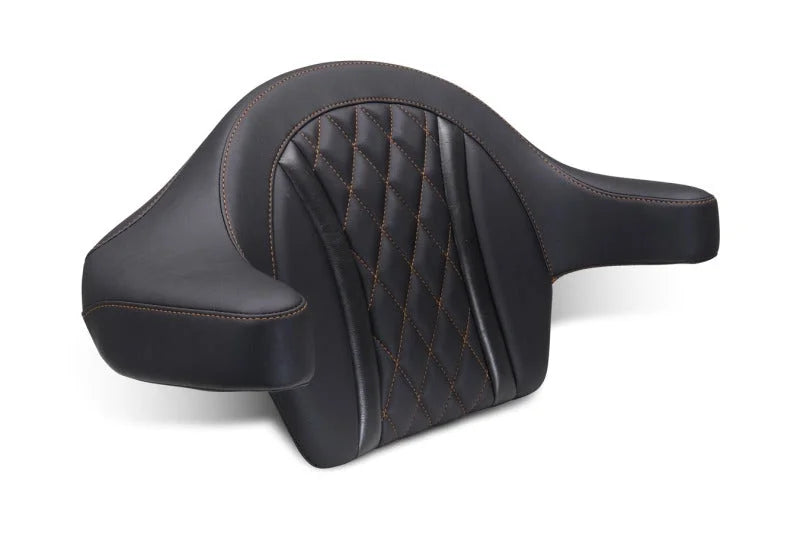 Mustang Motorcycle Deluxe Diamond Ext Arm Wrap-around Backrest...