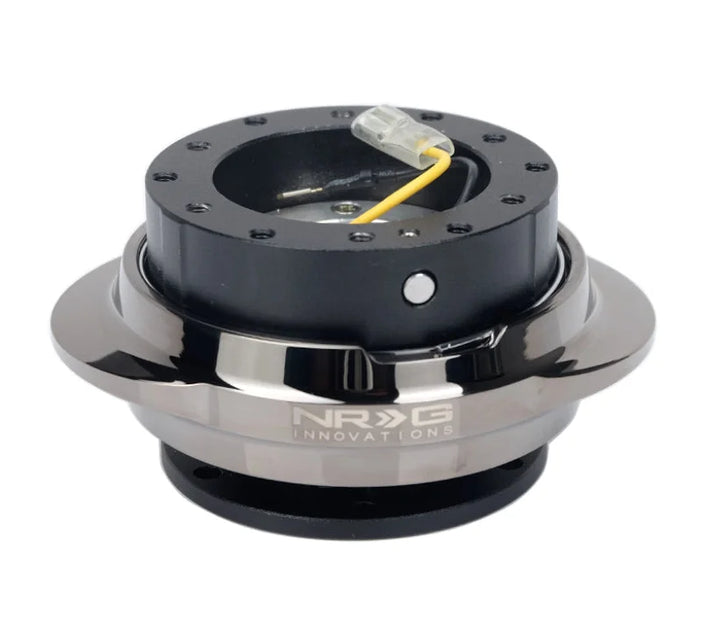 NRG Quick Release Kit - Black Body/ Black Chrome Oval Ring SRK-220BKC