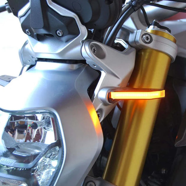 New Rage Cycles Front Signals fits 2016-2018 BMW R1200R / 2015-2018...