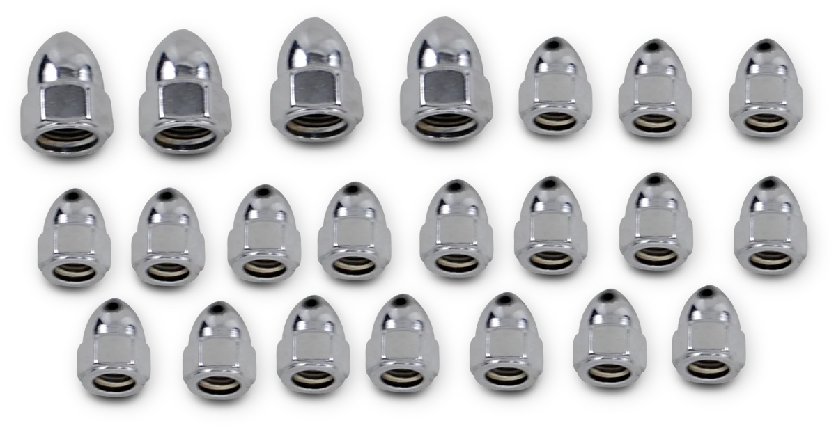 Drag Specialties DragSpecialties Nut Set - Acorn - Rock Box MK227
