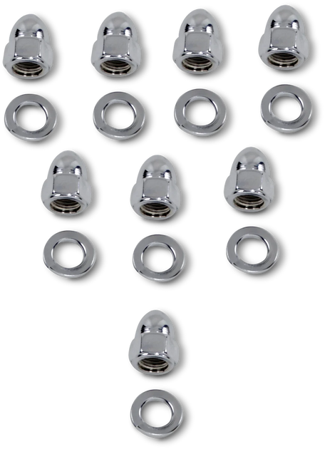Drag Specialties DragSpecialties Nut Set - Cylinder Base MK228