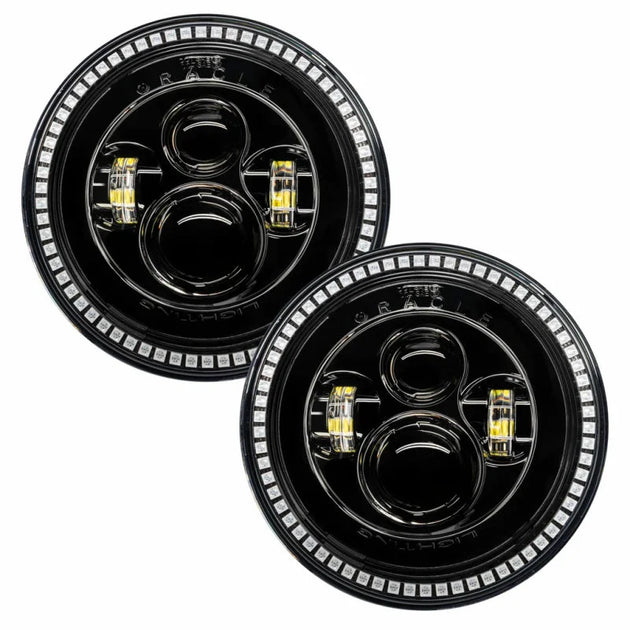 ORACLE Lighting Oracle 7in High Powered LED Headlights - Black Bezel...