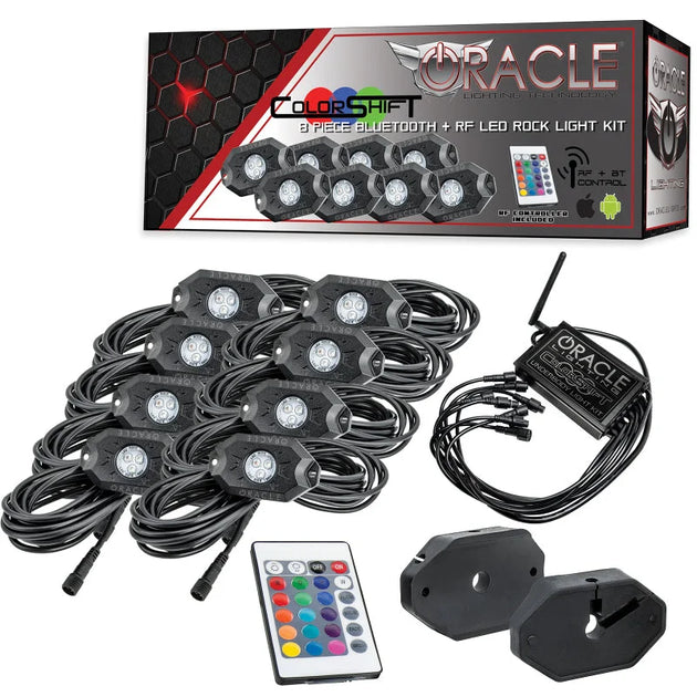 ORACLE Lighting Bluetooth + RF Underbody Rock Light Kit - 8 PCS...