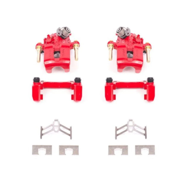 PowerStop Power Stop Rear Red Calipers w/Brackets - Pair fits...