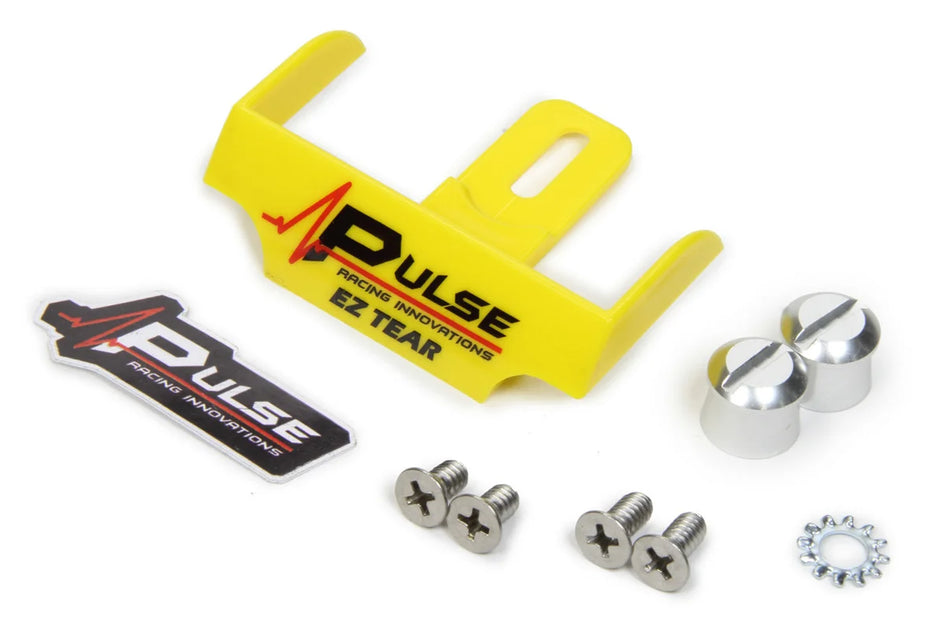 Pulse Racing Innovations EZ Tear Yellow w/ Silver Tear Off Post...