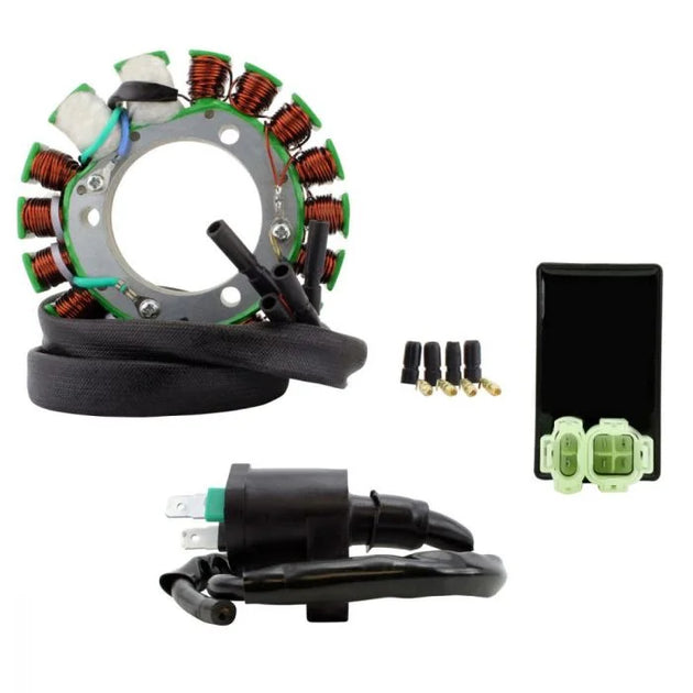RMSTATOR KIT HIGH OUTPUT STATOR 200W + CDI BOX + EXT IGN COIL...