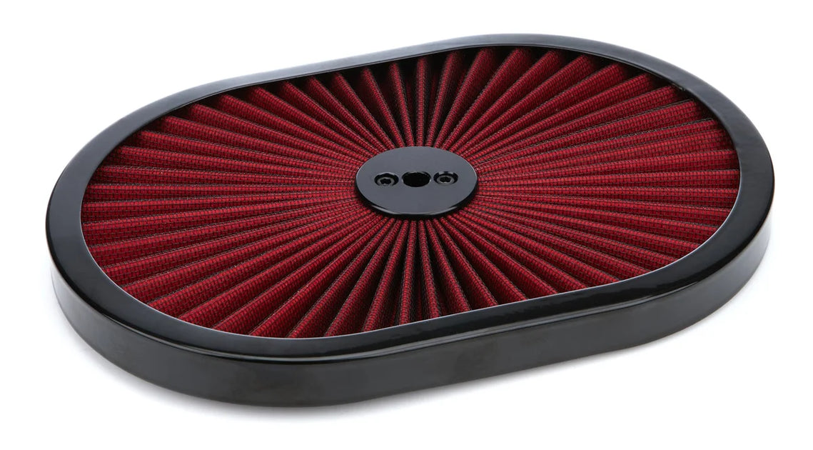 Racing Power Company 12in Super Flow Air Cleaner Red Mesh