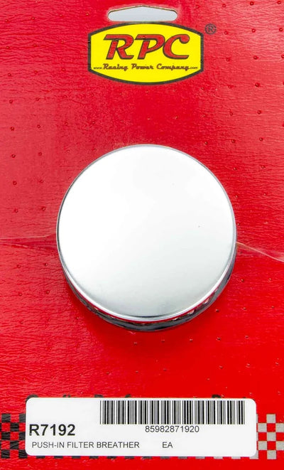 Racing Power Company Chrome Push In Breather w/o Shield 2in Tall Each