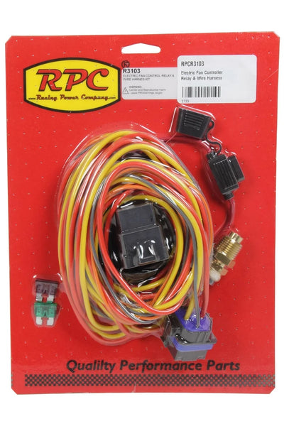 Racing Power Company Electric Fan Controller Relay & Wire Harness