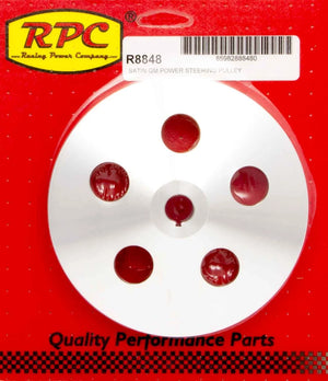 Racing Power Company Pre 84 Power Steering Pulley Satin Alum fits GM