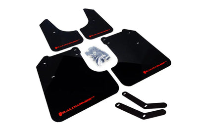 Rally Armor (Hatch/Sedan) Black UR Mud Flap w/Red Logo fits 2008-2011...