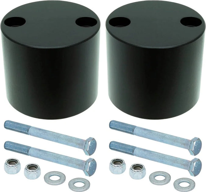 RockJock Bump Stop Kit Rear w/ Billet Aluminum Spacers Urethane Bump...