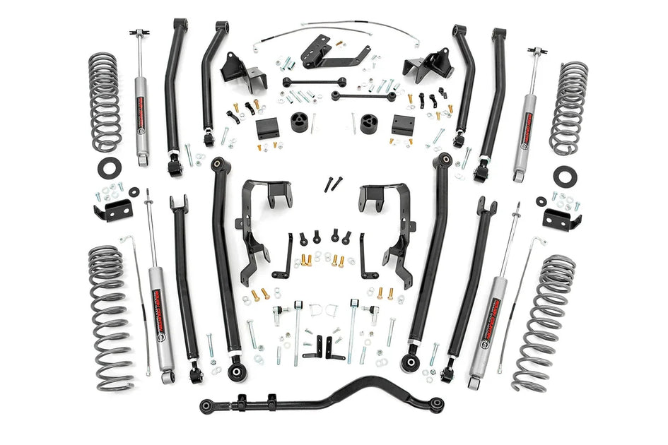 Rough Country 4 Inch Lift Kit Long Arm 78530A fits 2007-2011 Jeep...