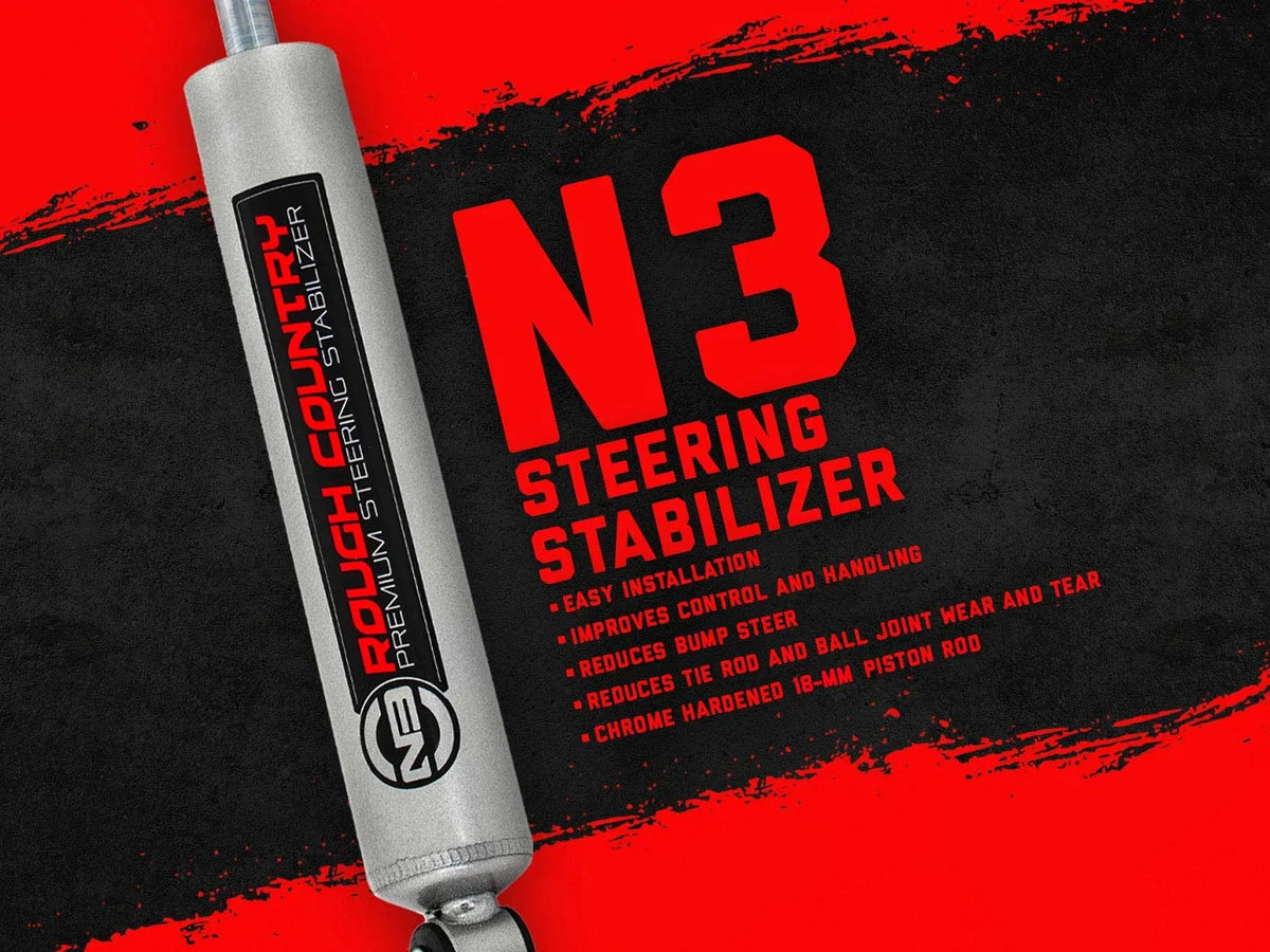 Rough Country N3 Steering Stabilizer 8732330 fits 1994-2012 Dodge Ram ...