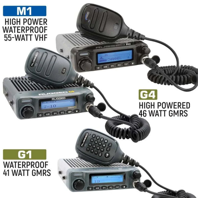 Rugged Radios Two-Way Mobile Radio Kit 55 Watt M1-V - Business Band...
