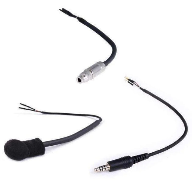 Rugged Radios Peltor 4-Conductor Helmet Kits Mic / 1/8 Ear Bud Jack