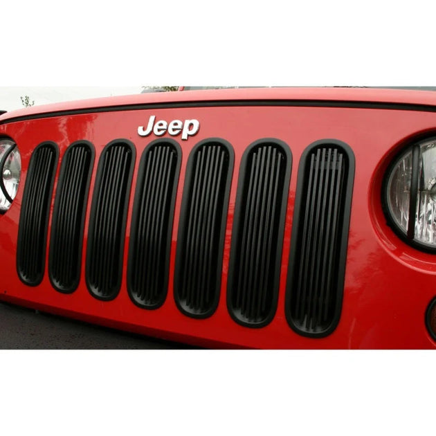 Rugged Ridge Billet Grille Insert Black fits 2007-2018 Jeep Wrangler...