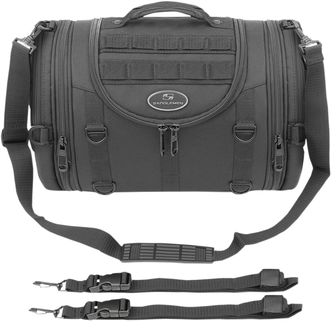 Saddlemen R1300LXE Tactical Roll Bag - Black EX000045A – CI Motorsports