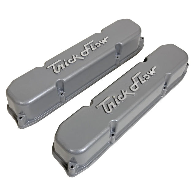 Trick Flow Alm Valve Cover Set Stock Height - Silver TFS-61600802...