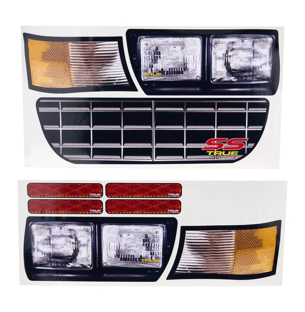 True Performance & Fabrication Nose Decal Kit Street Stock Headlight...