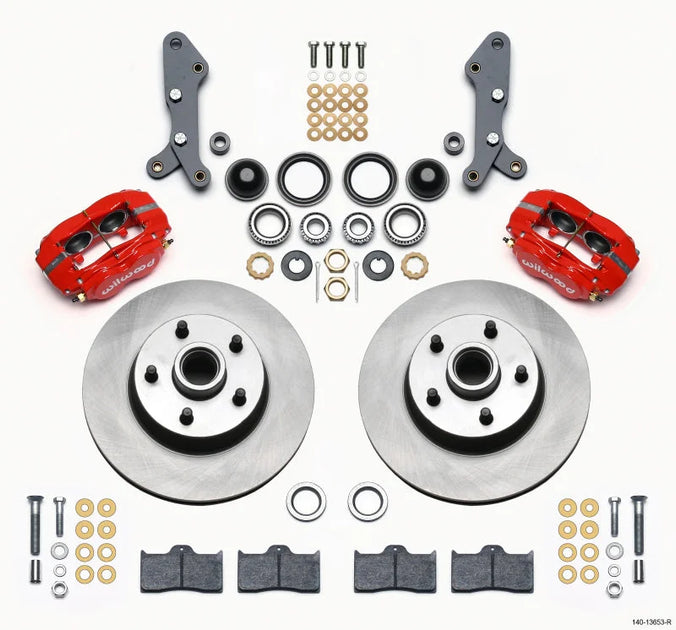 Wilwood Forged Dynalite-M Front Kit 11.30in 1 Rotor & Hub Red Full...