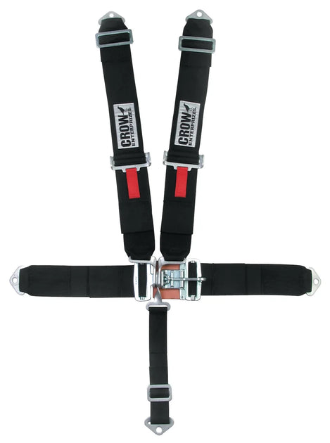 crow safety 5-Pt Harness Big Latch Black Bolt-In Pull Down 11064