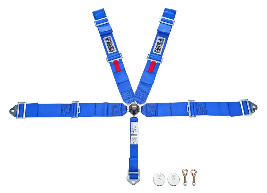 crow safety 5-Way 3in Kam Lock 52in Lap Belt Pull-Up Clip-i 11143A