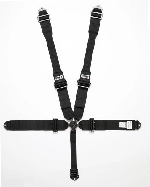 crow safety 5-Way Kam Lock DB Harness Aluminum Black 11104PRB